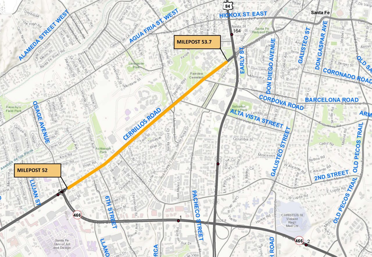 CN S100680, NM 14 Cerrillos Study | Construction Zone Updates
